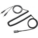 Quick Disconnect cable to dual 3.5mm. 28959-01– headsetlink
